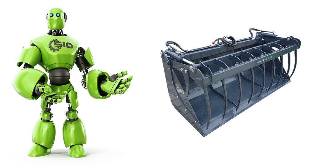 Grab bucket forged tines M - Agricultural, Construction Equipment ...